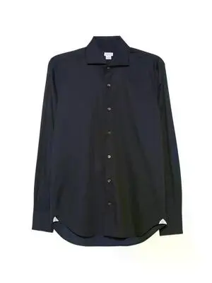 ORIAN Spread-collar Button-up Shirt - Blue