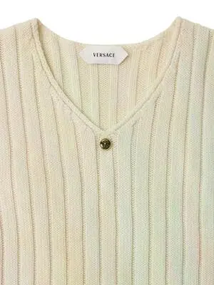 Versace Ribbed-knit T-shirt