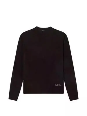 A.p.c. Loose-fit Wool Sweater - Black