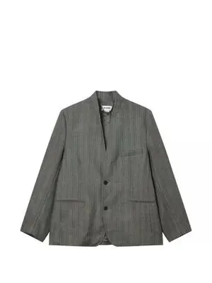 HED MAYNER Pinstripe-patterned Blazer - Grey