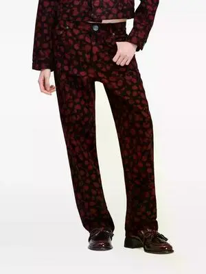Marc Jacobs Really Cherry Straight Jeans - Red