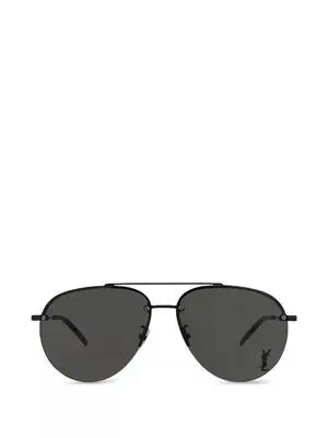 Saint Laurent Classic 11 Semi-rim Sunglasses - Black