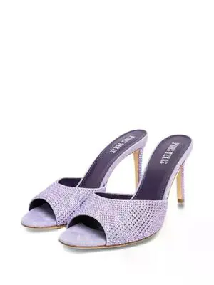 Paris Texas Holly Crystal-embellished Mules