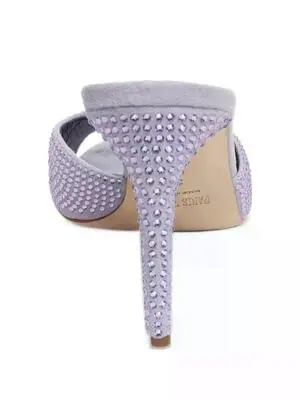 Paris Texas Holly Crystal-embellished Mules