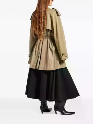 Balenciaga Cropped Double-breasted Trench Coat - Neutrals