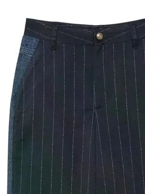 Liu Jo Panelled-design Pinstripe-pattern Balloon Trousers