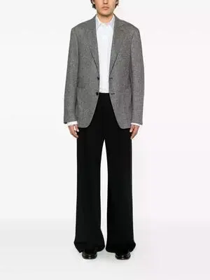 Canali Herringbone-pattern Single-breasted Jacket