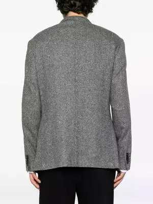 Canali Herringbone-pattern Single-breasted Jacket