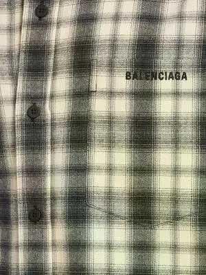 Balenciaga Regular Fit Shirt In White/black