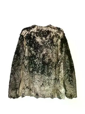 Junya Watanabe Metallic-effect Textured Sweater - Black