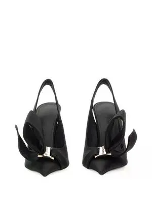 FERRAGAMO Asymmetrical-bow Heeled Pumps