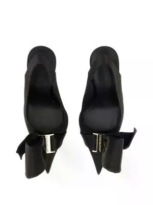 FERRAGAMO Asymmetrical-bow Heeled Pumps