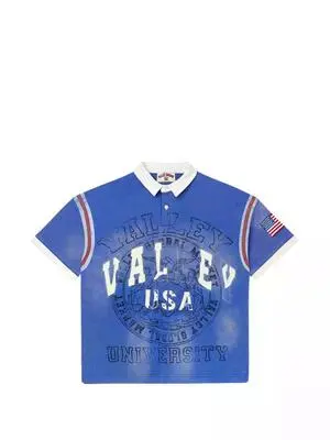 VALE FOREVER Berlin Logo-print Polo Shirt - Blue