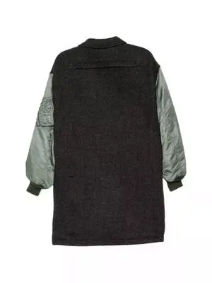 Comme Des Garçons Wool-herringbone Fulledx Twill Coat