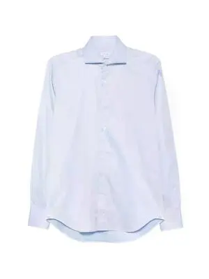ORIAN Long-sleeve Button-up Shirt - Blue
