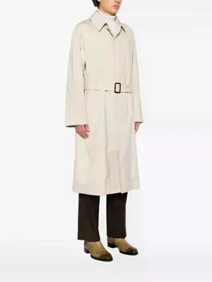 TOM FORD Leather-trimmed Belted Trench Coat