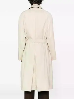 TOM FORD Leather-trimmed Belted Trench Coat