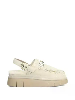 Mou Bounce Slingback Mules - Neutrals