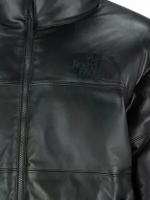 The North Face Quilted Leather Puffer Jacket