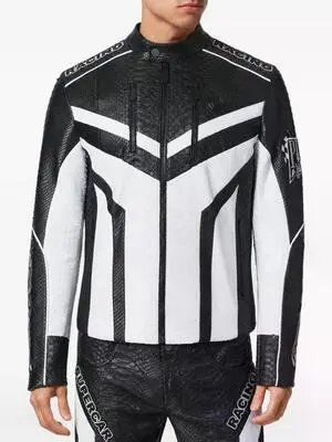 Philipp Plein Moto Jacket Las Vegas Racing - Black