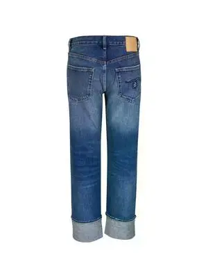 R13 Faded Turn-up Jeans