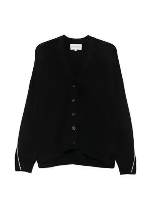 Eric Bompard Lou V-neck Cashmere Cardigan - Black