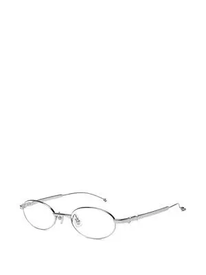 MAISON MARGIELA Oval-frame Glasses - Silver