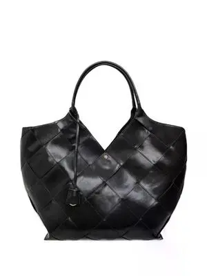 ANINE BING Lili Tote Braided Leather - Black