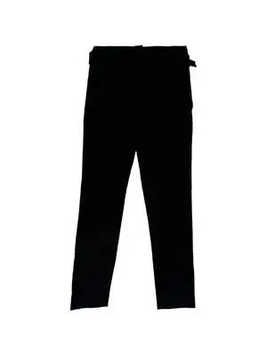 Theory Belted Slim-fit Trousers - Black