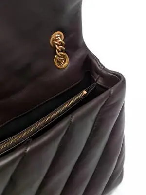 Pinko Maxi Love Birds Quilted Leather Shoulder Bag