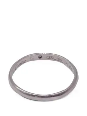 Cartier Diamond Wedding Band Ring - Silver