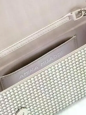 Amina Muaddi Paloma Crystal Shoulder Bag
