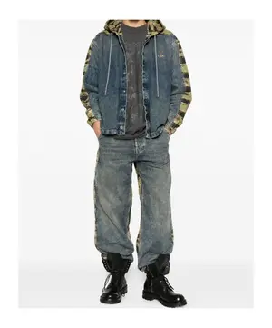DIESEL® Tiger-stripe Panel Jeans