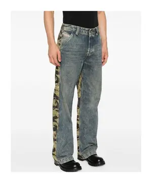 DIESEL® Tiger-stripe Panel Jeans