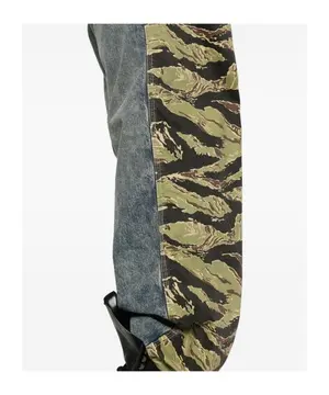DIESEL® Tiger-stripe Panel Jeans