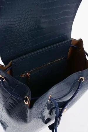 Moschino Crocodile-effect Backpack