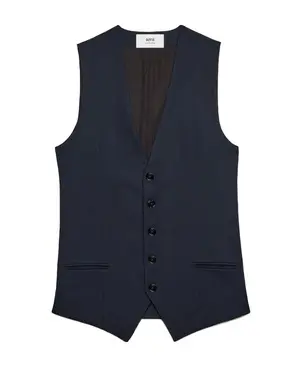 AMI Paris Tailored Wool Waistcoat