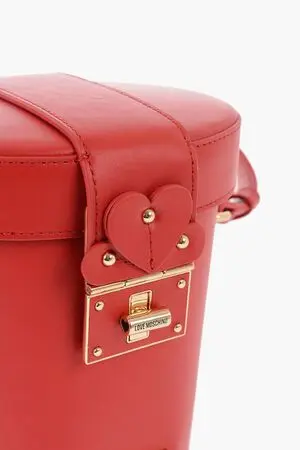 Moschino Logo-plaque Leather Bucket Bag