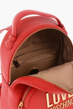 Moschino Logo Plaque Mini Backpack