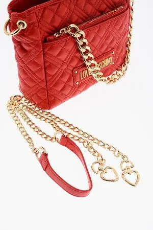 Moschino Logo Quilted Handbag
