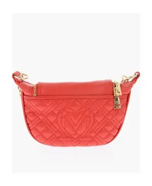 Moschino Quilted Logo-plaque Shoulder Bag