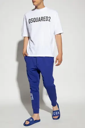 Dsquared2 Icon Logo-printed Tapered Leg Track Pants