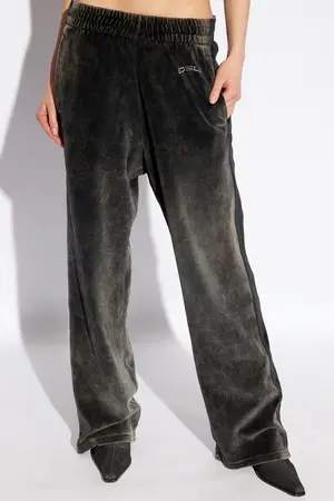 DIESEL® P-martyn Chenille Wide-leg Track Pants