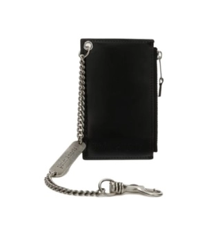 Palm Angels Logo Debossed Card Holder - Black
