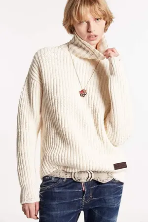 Dsquared2 Distressed Roll-neck Jumper