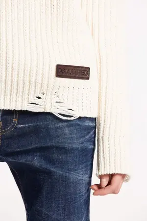 Dsquared2 Distressed Roll-neck Jumper