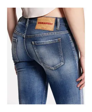Dsquared2 Mid-rise Cropped Skinny Jeans