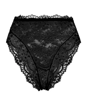 Dolce & Gabbana Dolce Gabbana High Waisted Lace Briefs - Black
