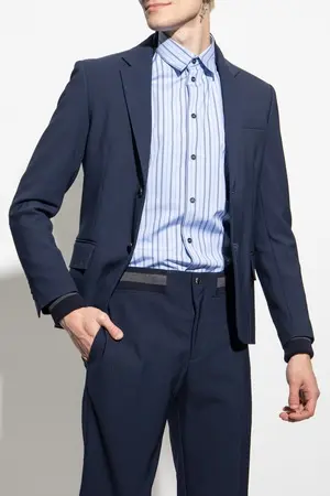 Off-White Single-breasted Long-sleeved Blazer