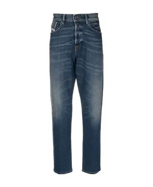 DIESEL® Logo Patch 2005 D-fining Tapered Leg Jeans - Blue